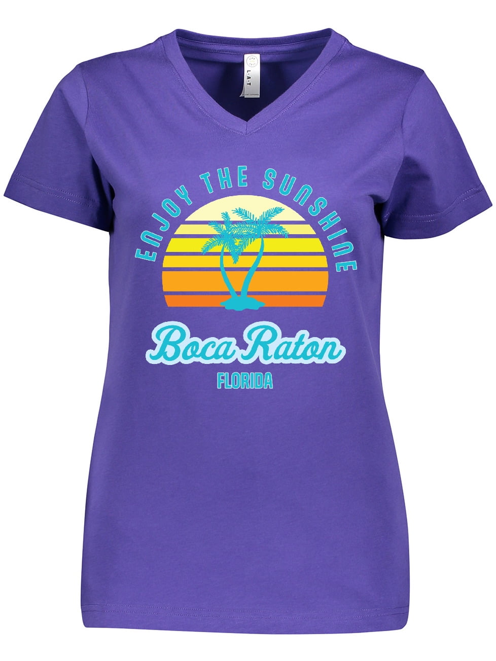 Inktastic Summer Enjoy the Sunshine Boca Raton Florida in Blue Women's ...
