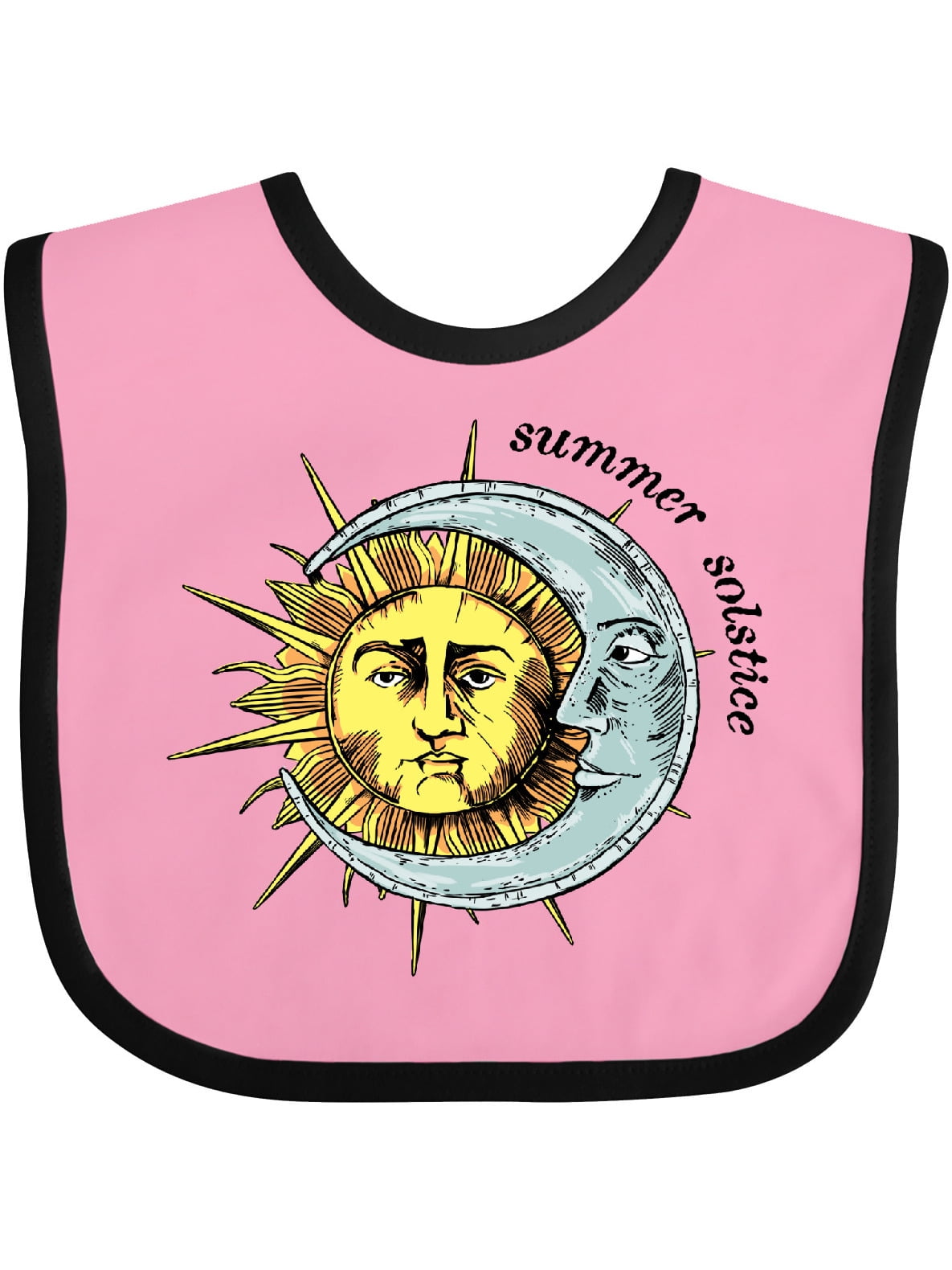 Inktastic Summer Solstice Sun and Moon Boys or Girls Baby Bib - Walmart.com