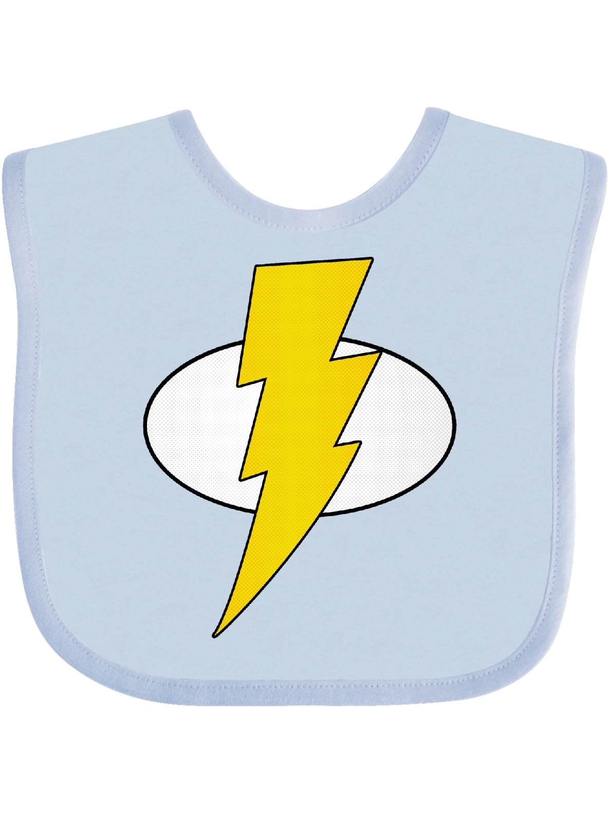 Inktastic Superhero Baby Lightening Bolt Boys or Girls Baby Bib ...