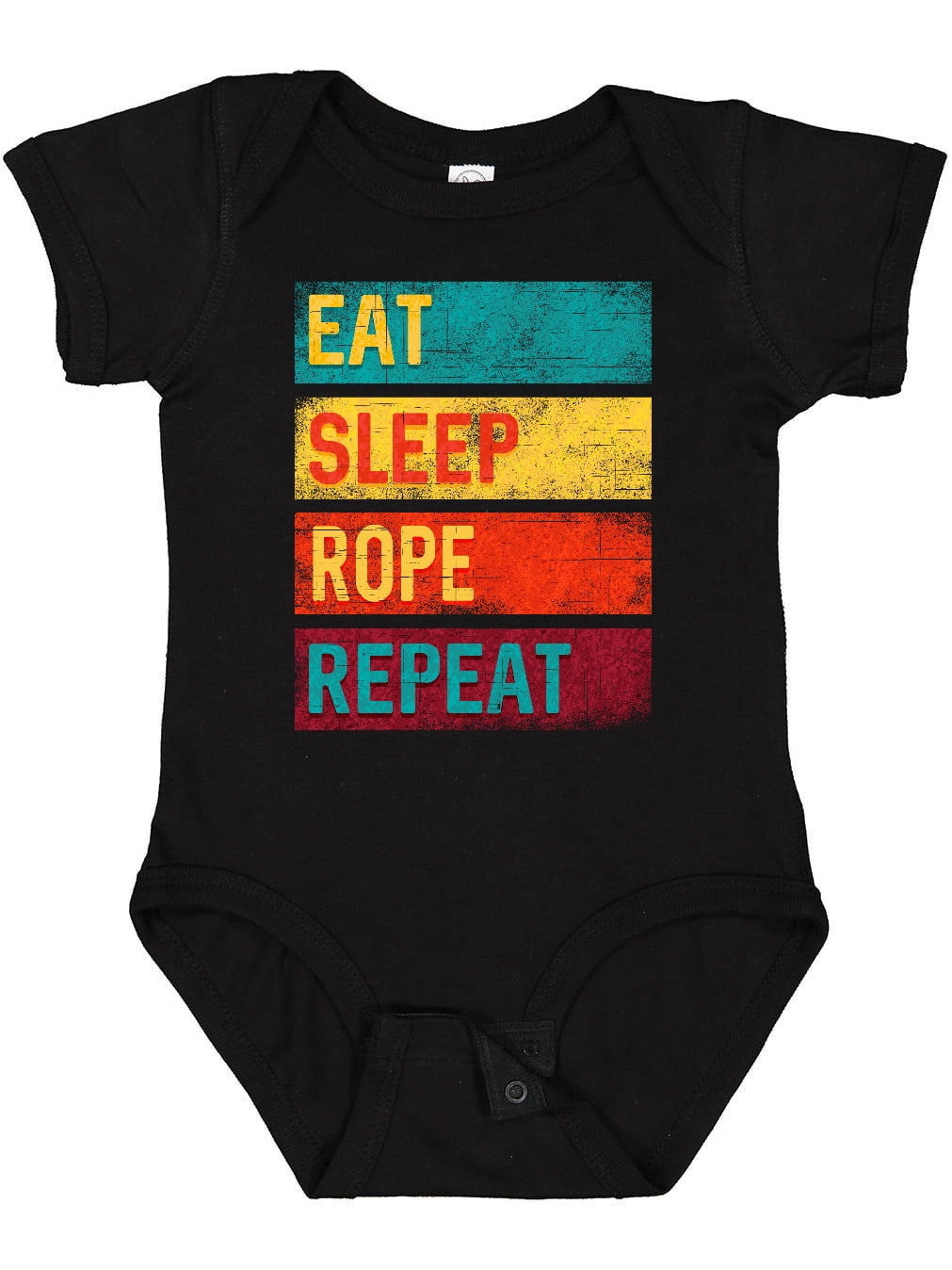Inktastic Team Roping Eat Sleep Rope Repeat Boys or Girls Baby Bodysuit ...