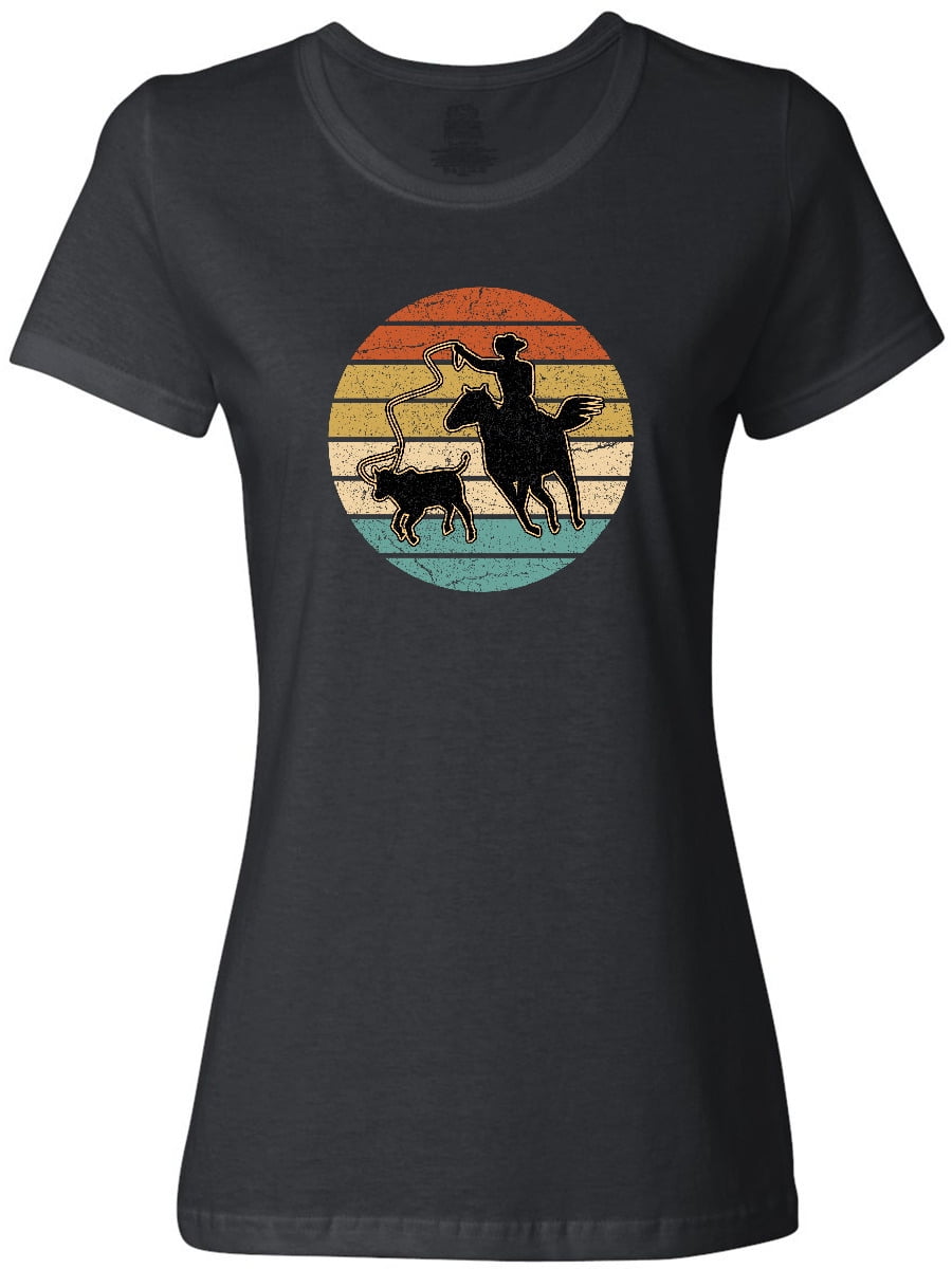 Inktastic Team Roping Rodeo Calf Roper Women's T-Shirt - Walmart.com