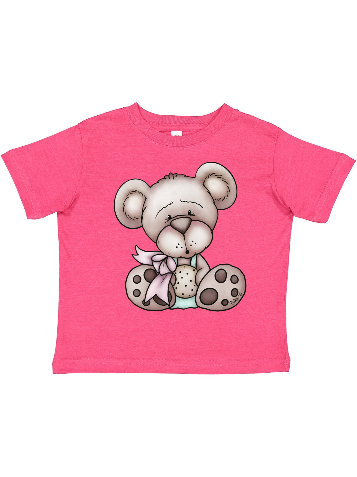 Inktastic Teddy Bear with Cookie Boys Toddler T-Shirt - Walmart.com