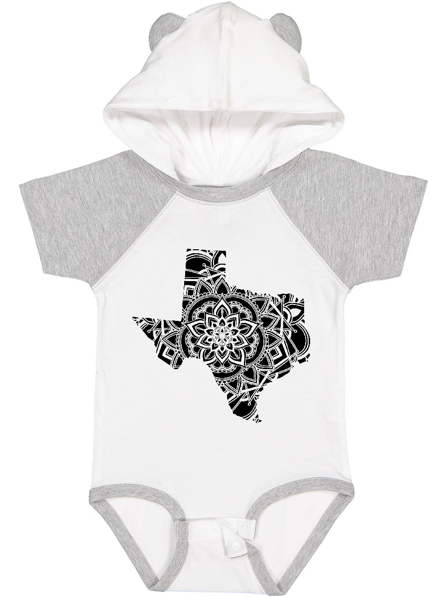 Inktastic Texas Silhouette Mandala Boys or Girls Baby Bodysuit ...