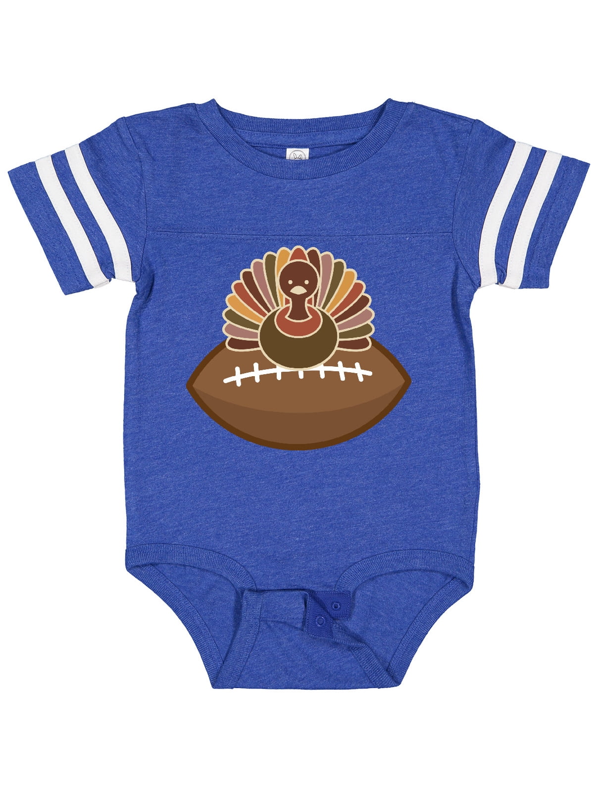 Inktastic Thanksgiving Football Turkey Boys Baby Bodysuit - Walmart.com