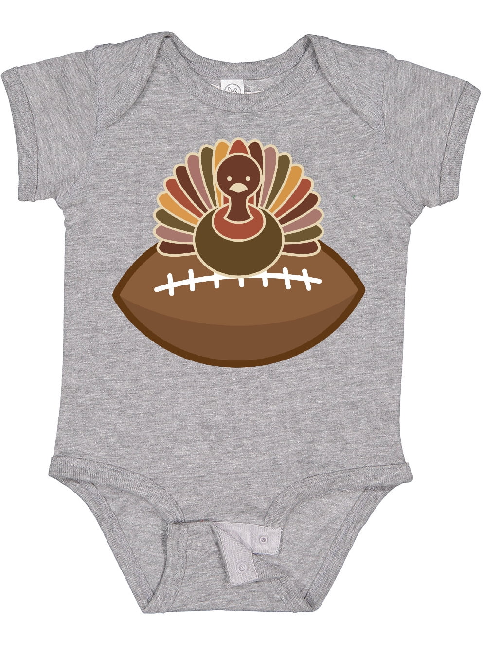 Inktastic Thanksgiving Football Turkey Boys Baby Bodysuit - Walmart.com