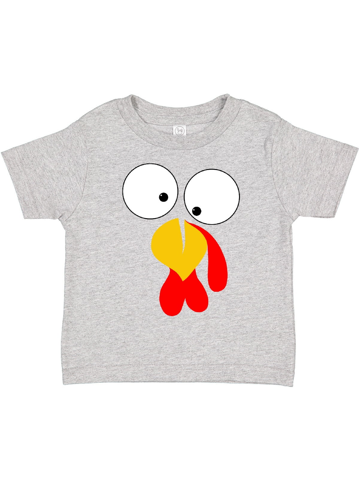 Inktastic Thanksgiving Goofy Turkey Face Boys or Girls Toddler T-Shirt ...