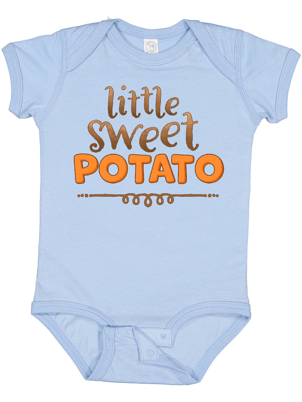Inktastic Thanksgiving Little Sweet Potato Boys or Girls Baby Bodysuit ...