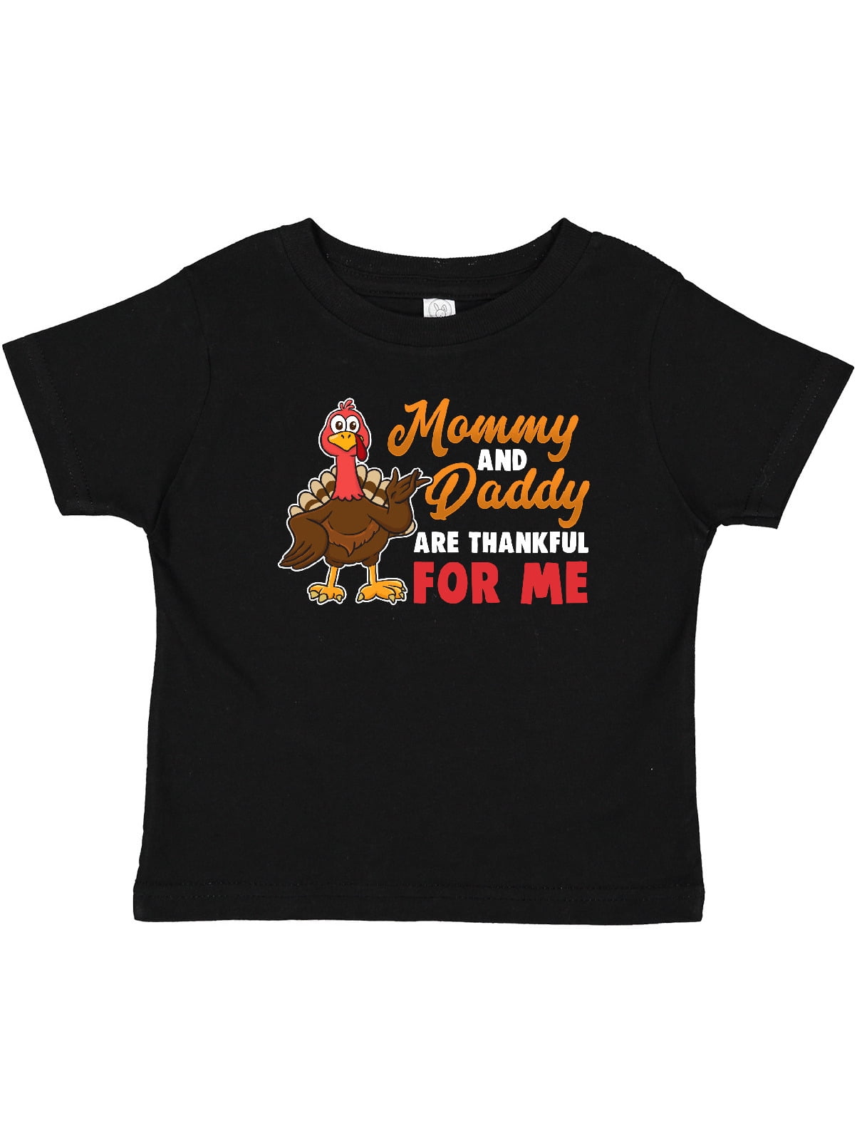 Inktastic Thanksgiving Mommy Daddy Thankful for Me Boys or Girls Baby T ...