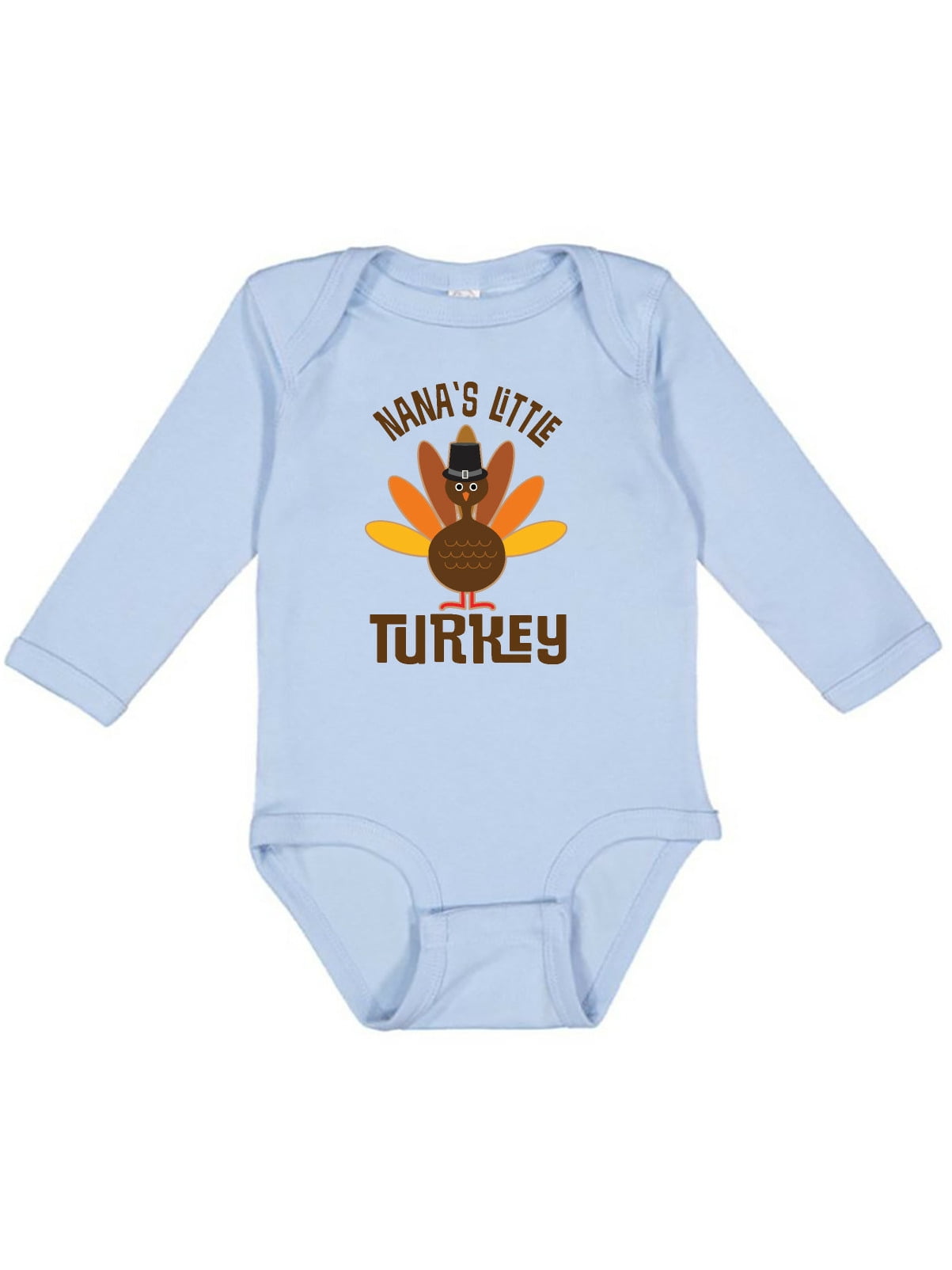 Inktastic Thanksgiving Nana Little Turkey Boys or Girls Long Sleeve Baby Bodysuit - Walmart.com