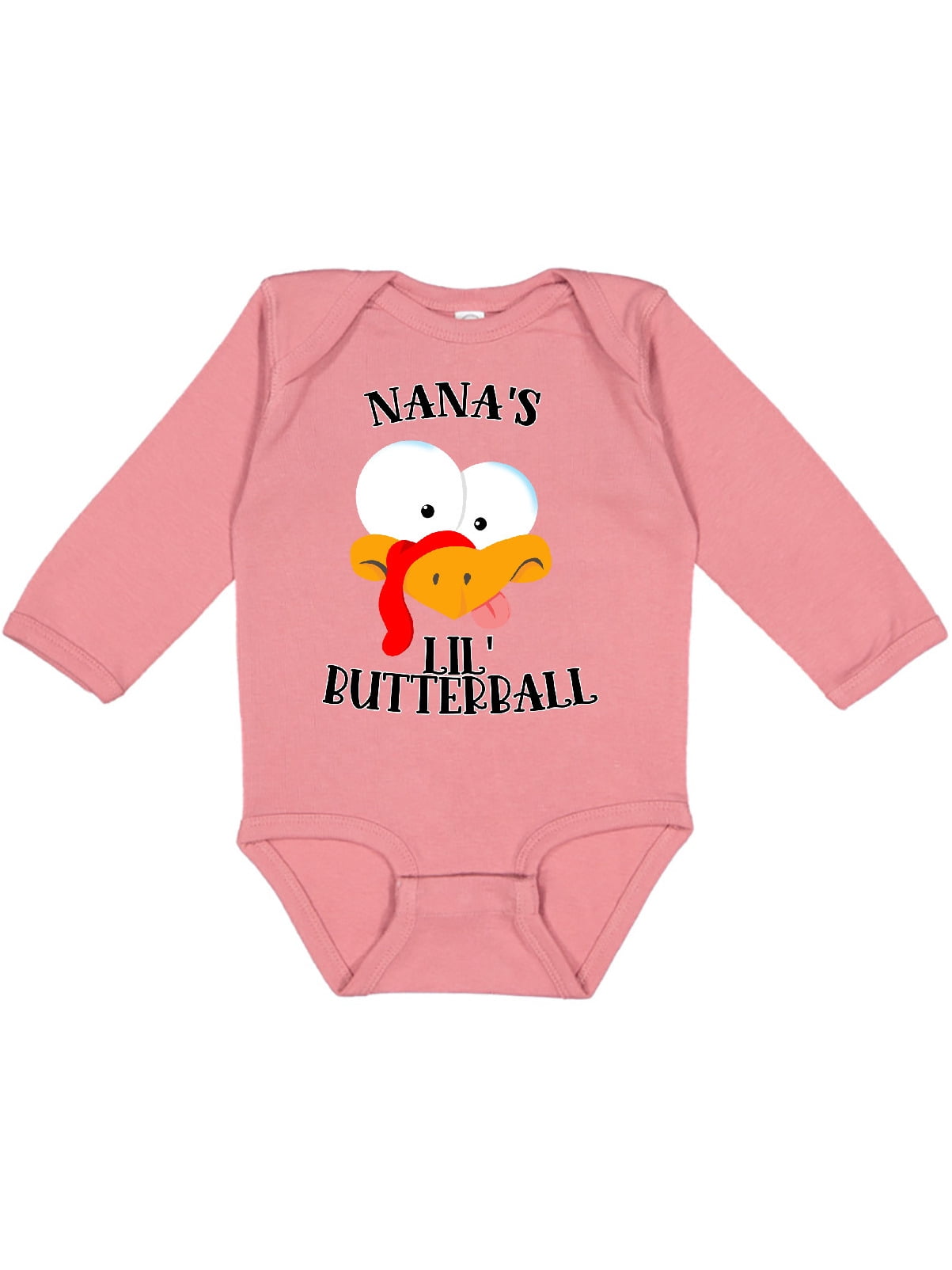 Inktastic Thanksgiving Nana's Lil' Butterball Cute Turkey Face Boys or ...