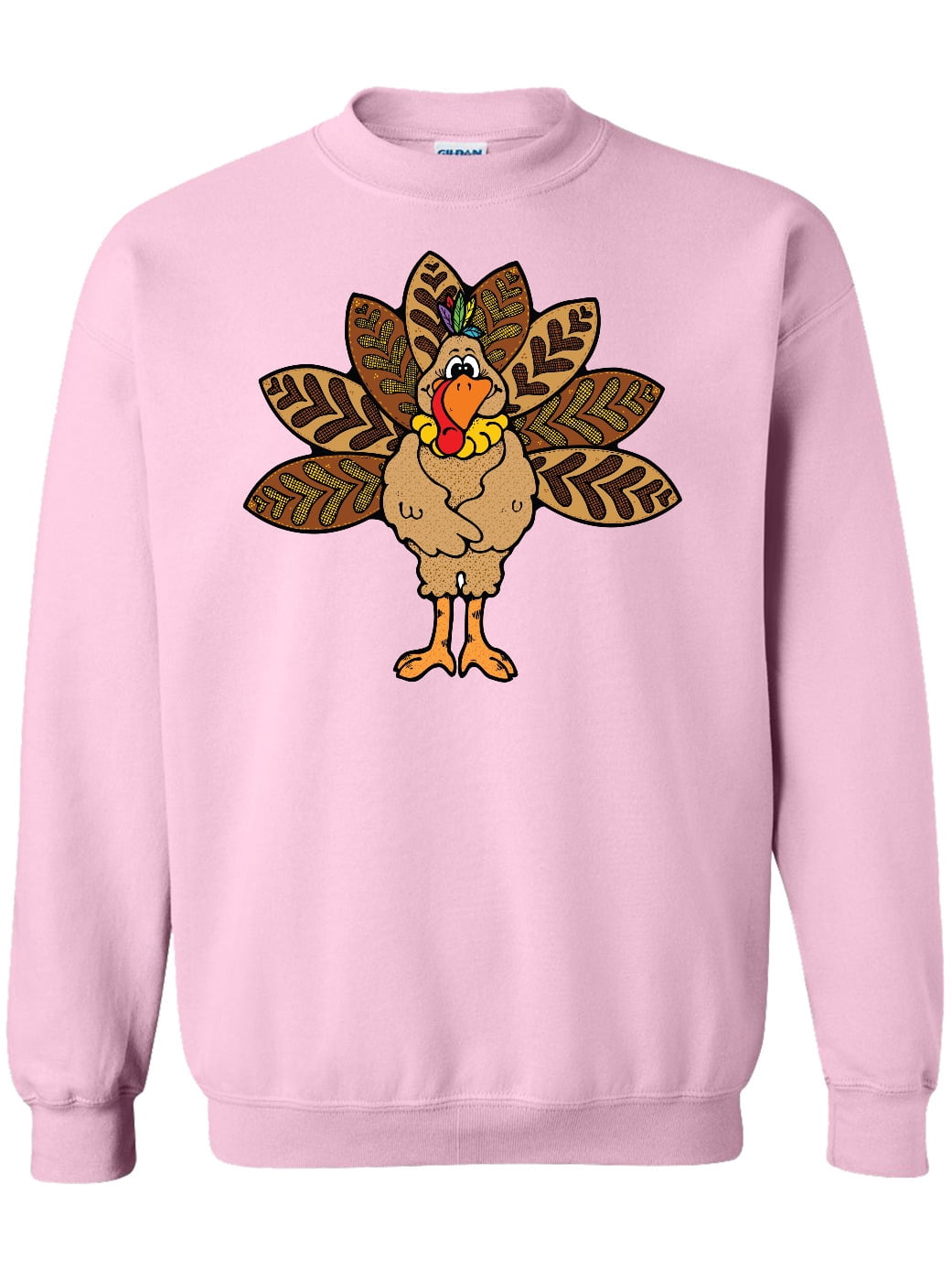 Inktastic Thanksgiving Turkey Adult Sweatshirt - Walmart.com
