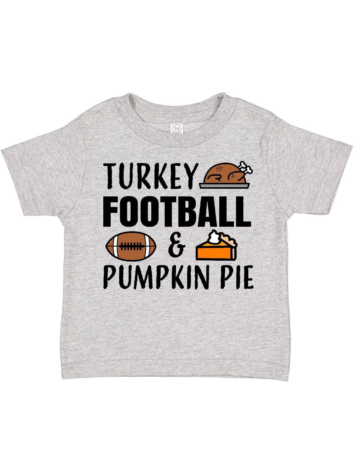 Inktastic Thanksgiving Turkey Football & Pumpkin Pie Boys or Girls ...