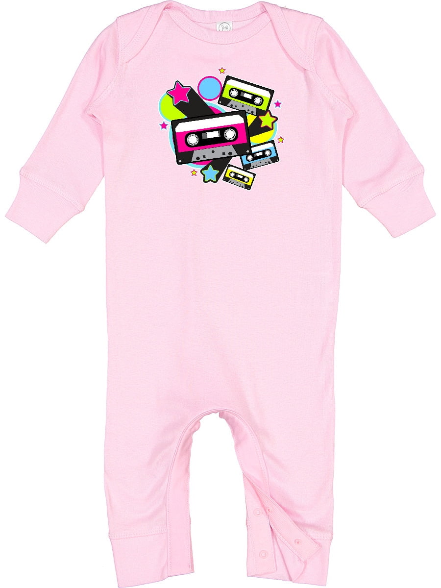 Inktastic The 80s Cassette Tapes Baby Romper Coveralls - Walmart.com