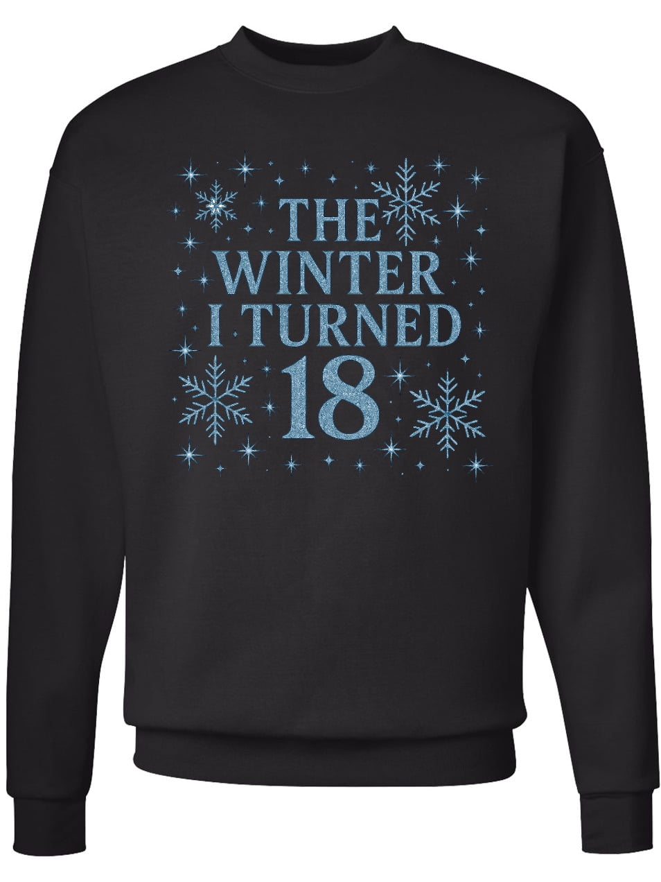 Inktastic The Winter I Turned 18 Snowflake Birthday Adult Sweatshirt ...