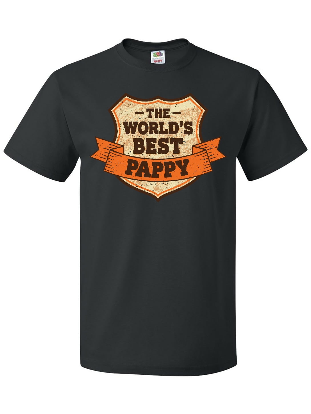 Inktastic The Worlds Best Pappy Badge Grunge T-Shirt - Walmart.com