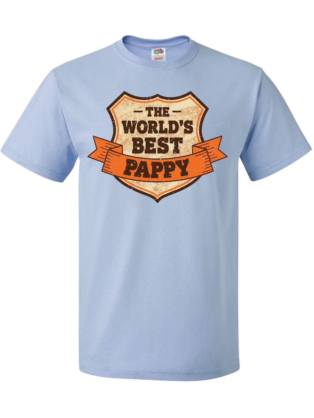 Inktastic The Worlds Best Pappy Badge Grunge T-Shirt - Walmart.com