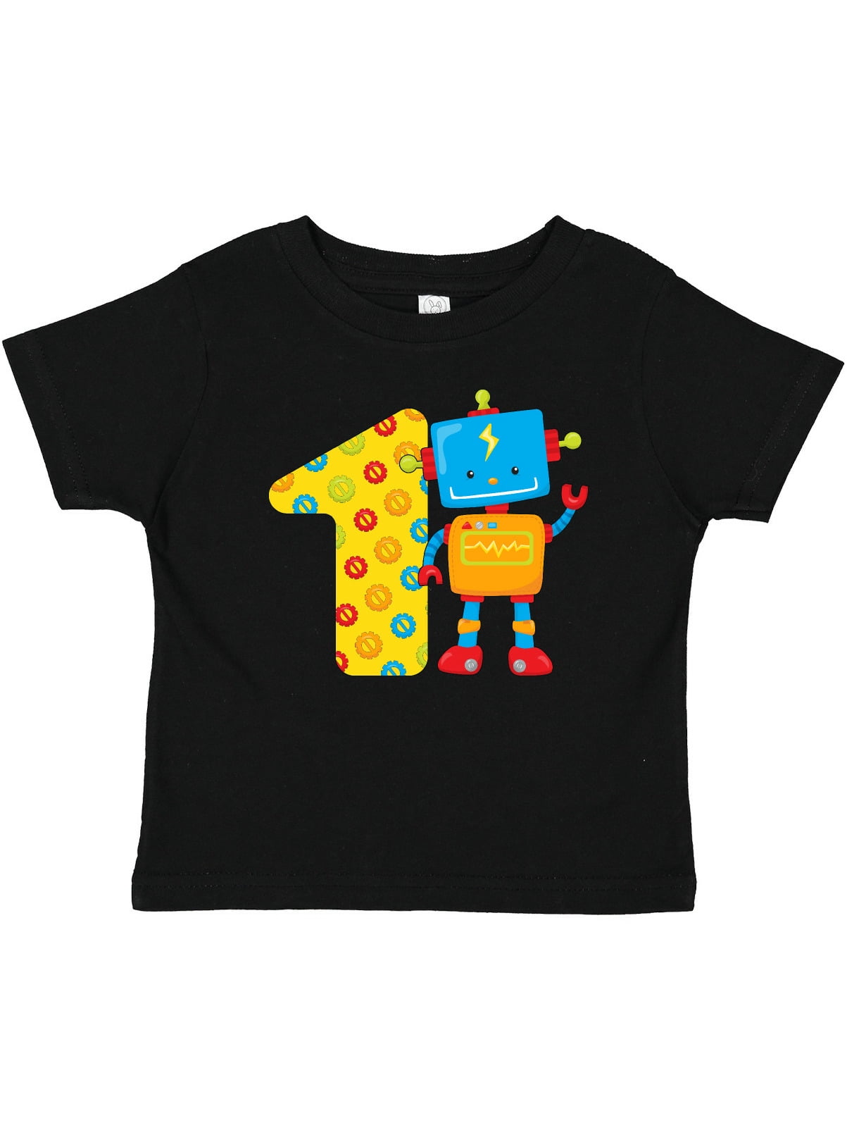 Inktastic This Robot is One- First Birthday Boys or Girls Baby T-Shirt ...