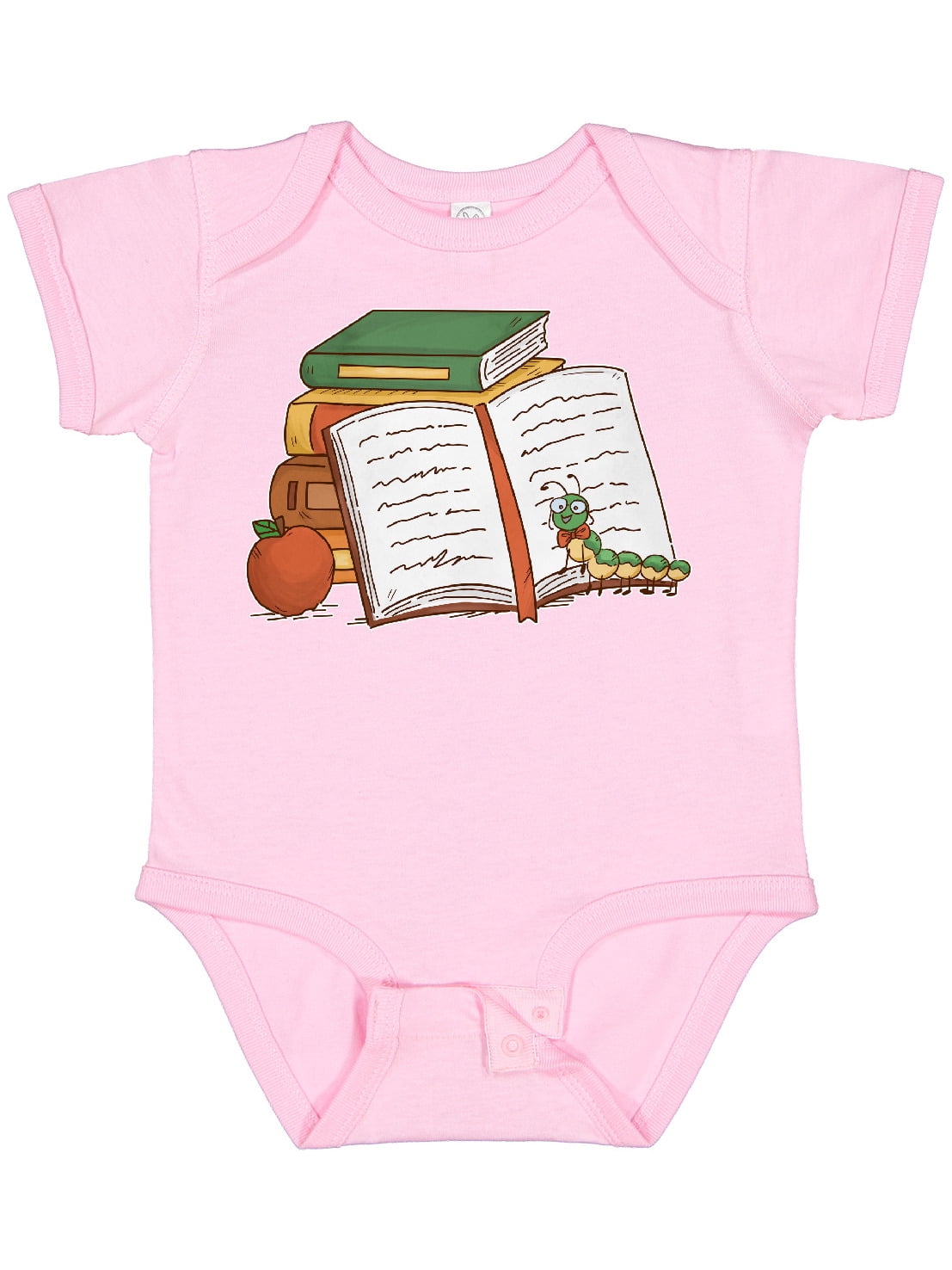 Inktastic Tiny Library Bookworm Boys or Girls Baby Bodysuit - Walmart.com