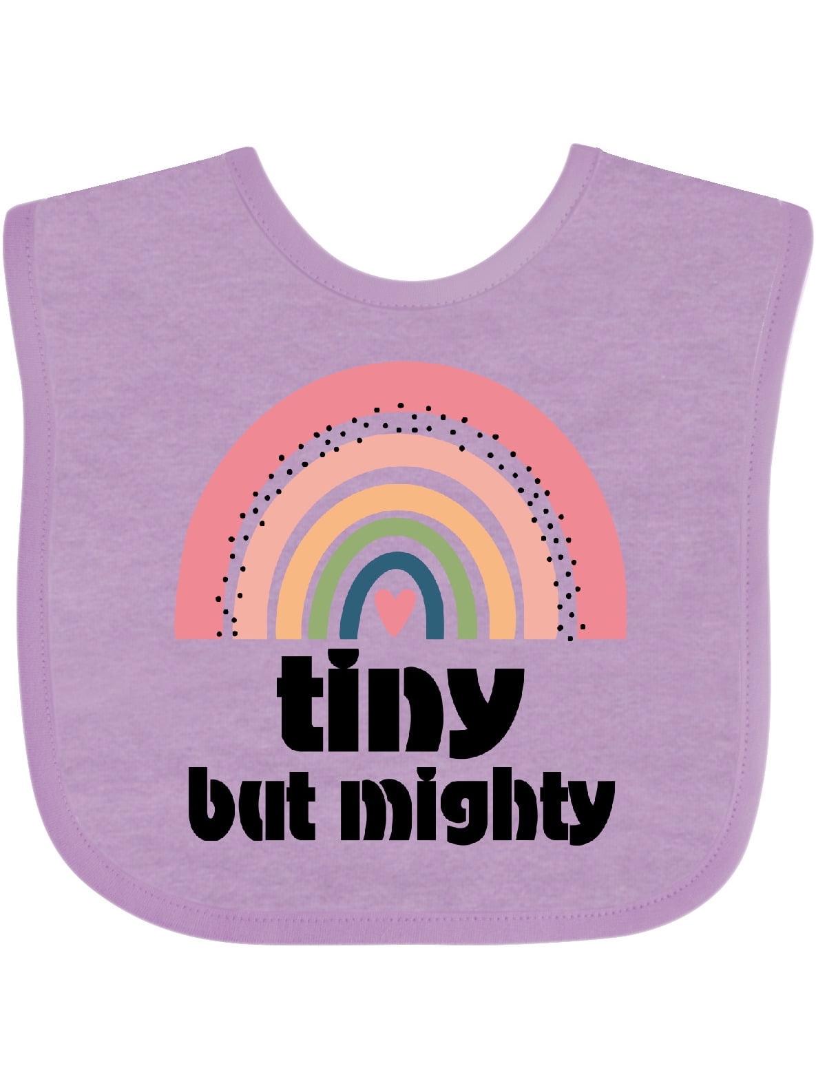Inktastic Tiny but Mighty Rainbow Nicu Girls Baby Bib - Walmart.com