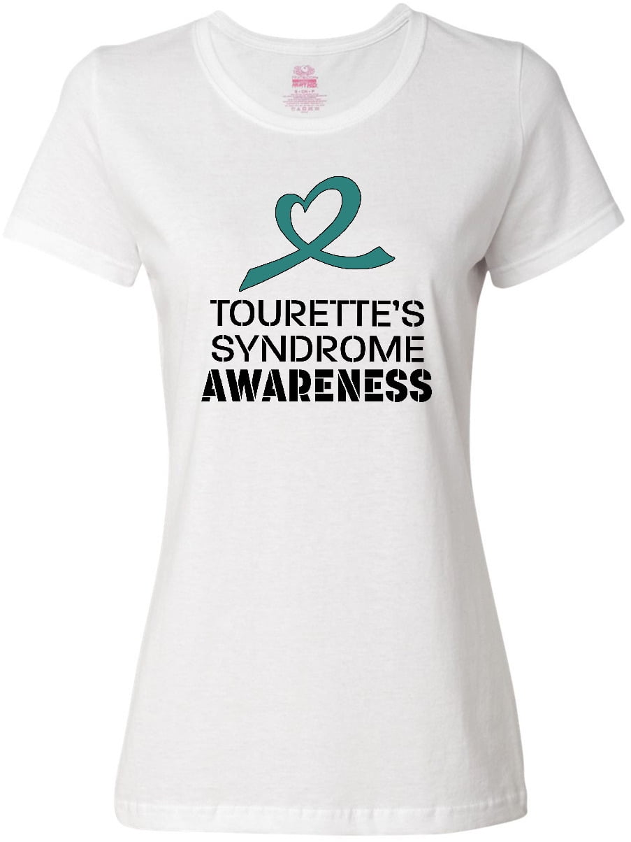 Inktastic Tourettes Syndrome Awareness- Teal Ribbon Women's T-Shirt ...
