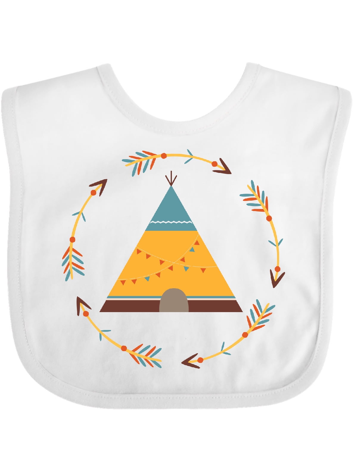 Inktastic Tribal Arrow Native Teepee Boys or Girls Baby Bib - Walmart.com