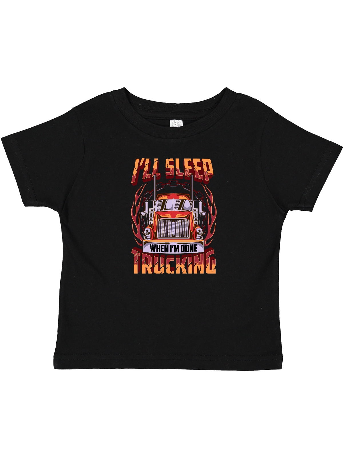 Inktastic Truck Driver Funny Big Rig Truck Driving Boys or Girls Baby T ...