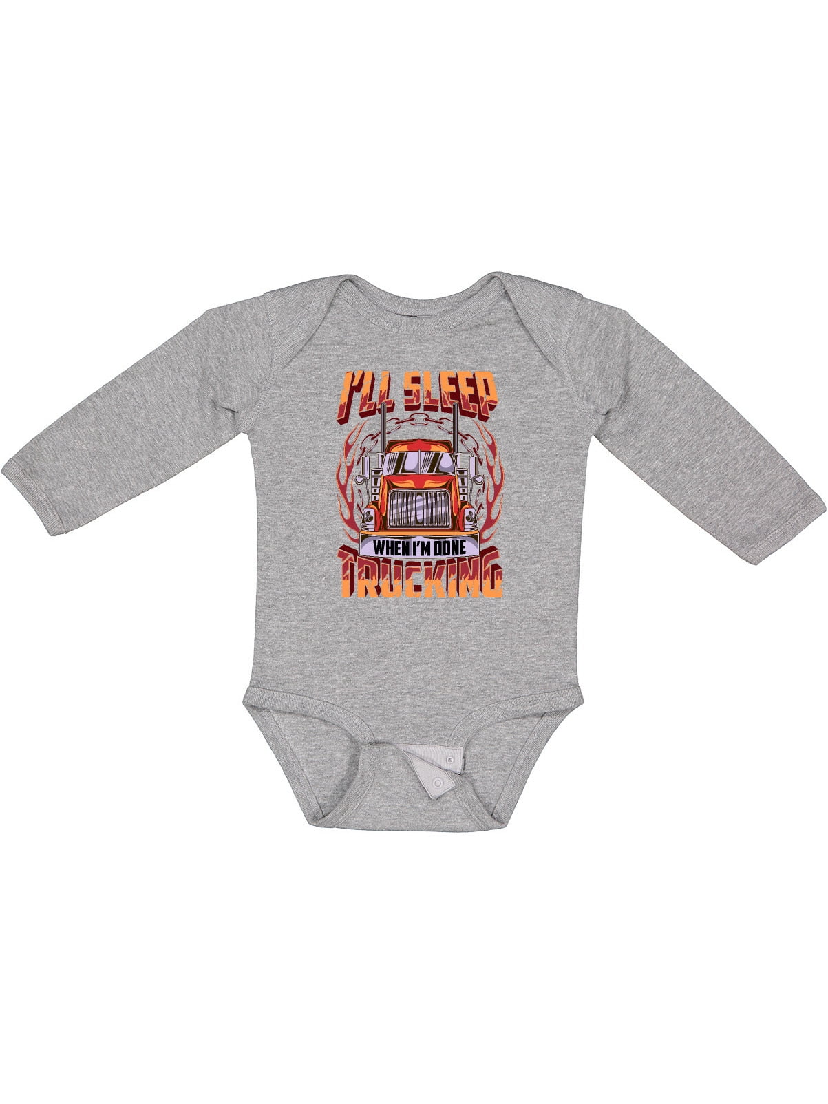 Inktastic Truck Driver Funny Big Rig Truck Driving Boys or Girls Long ...