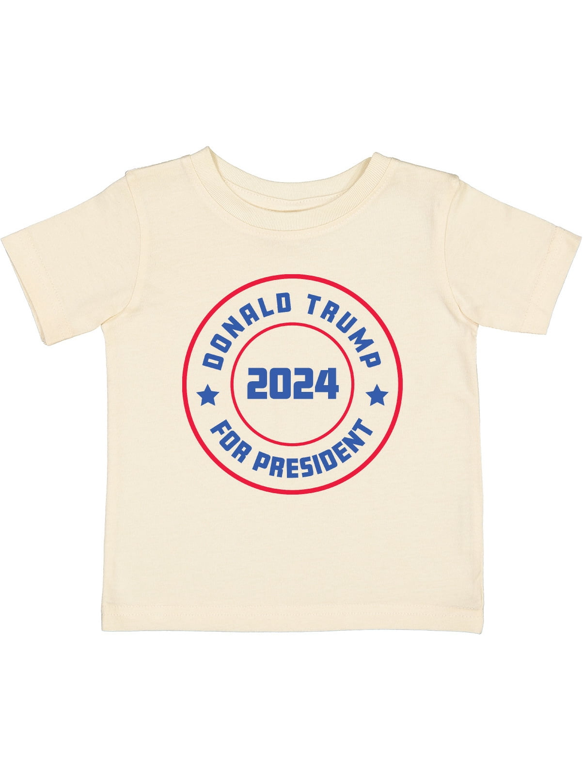 Inktastic Trump for President 2024 Badge Red White and Blue Boys or ...