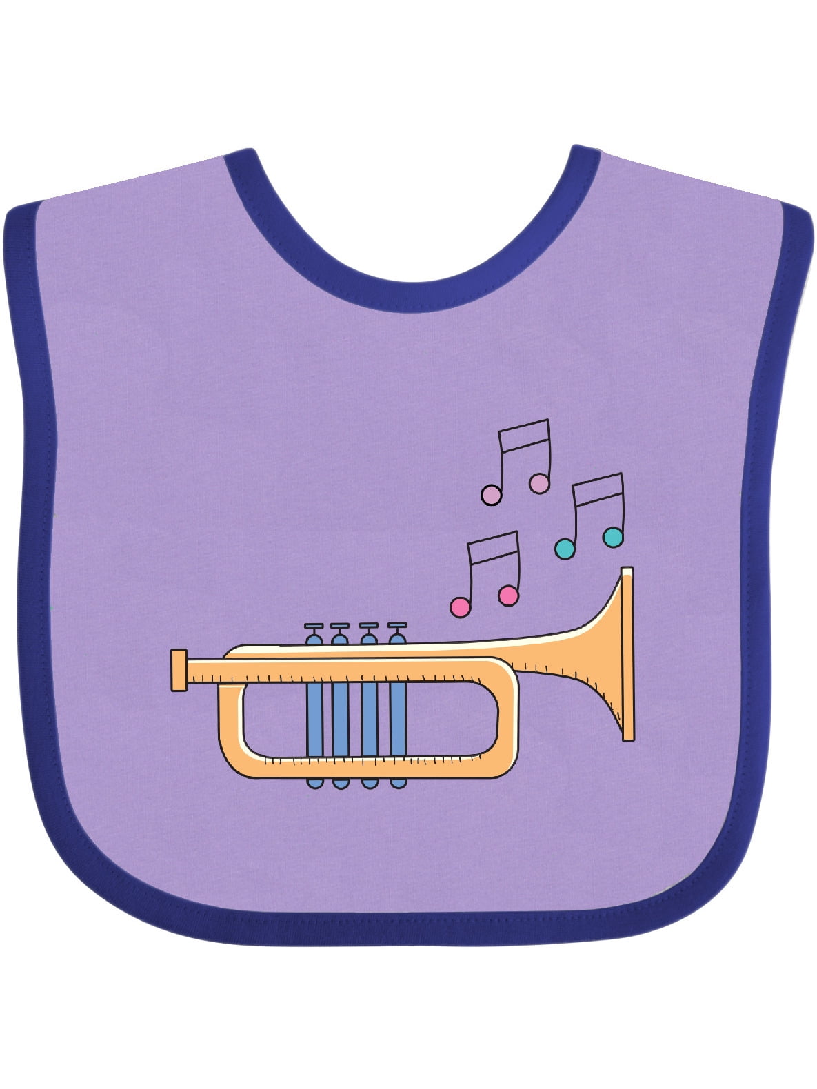 Inktastic Trumpet Marching Band Musician Boys or Girls Baby Bib ...