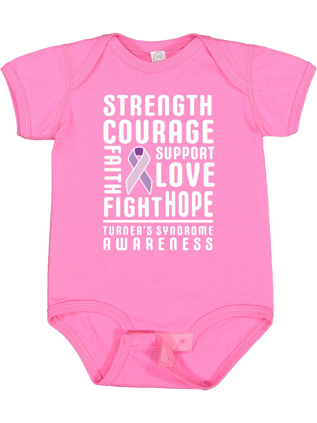 Inktastic Turners Syndrome Awareness Strength Courage Support Boys or Girls Baby Bodysuit ...