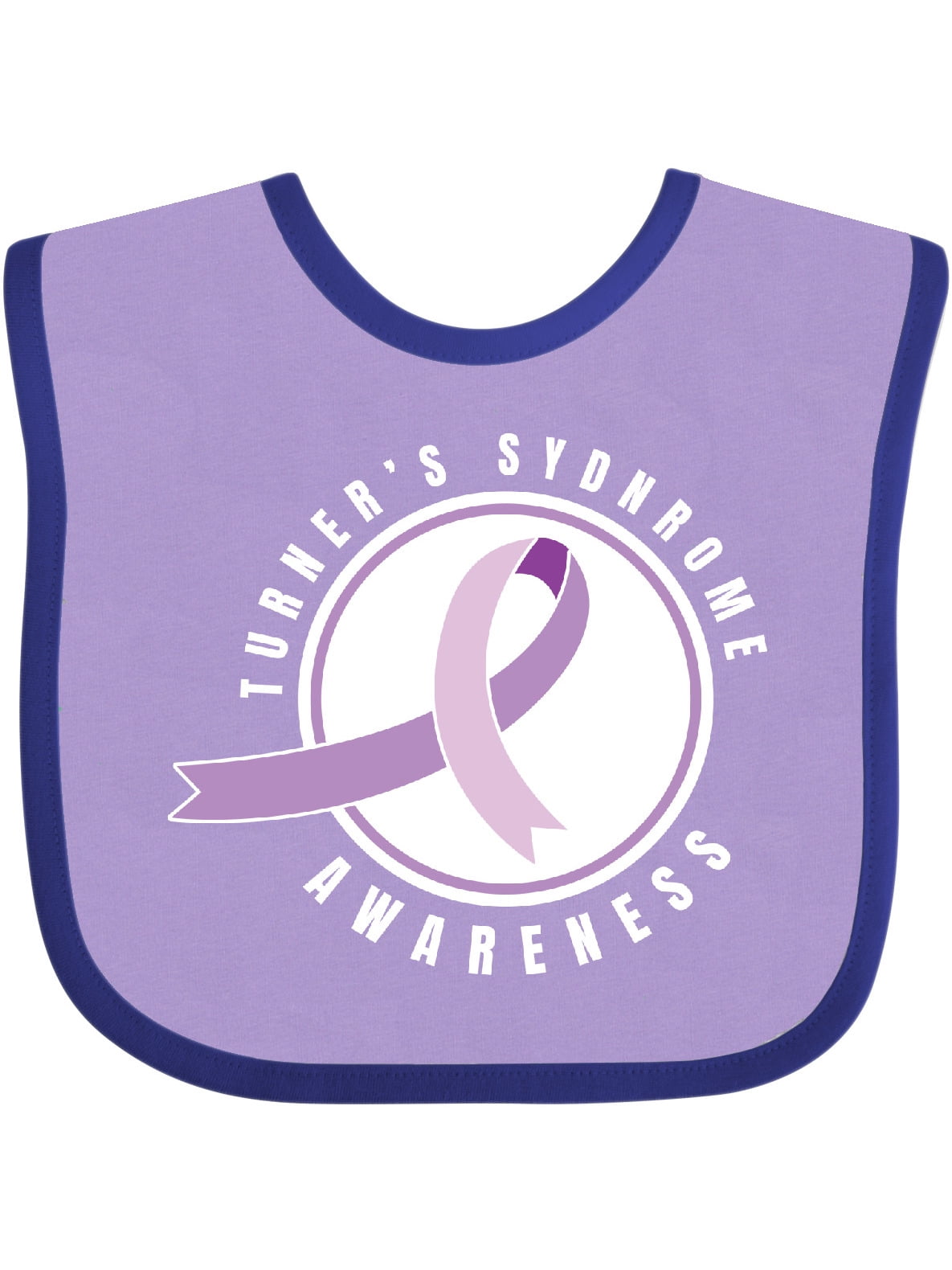 Inktastic Turners Syndrome Awareness with Purple Ribbon Badge Boys or Girls Baby Bib - Walmart.com