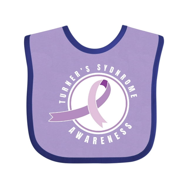 Inktastic Turners Syndrome Awareness with Purple Ribbon Badge Boys or Girls Baby Bib - Walmart.com