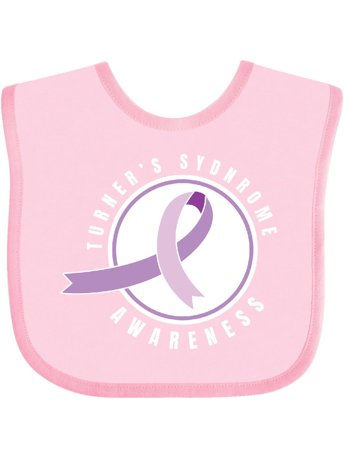 Inktastic Turners Syndrome Awareness with Purple Ribbon Badge Boys or Girls Baby Bib - Walmart.com