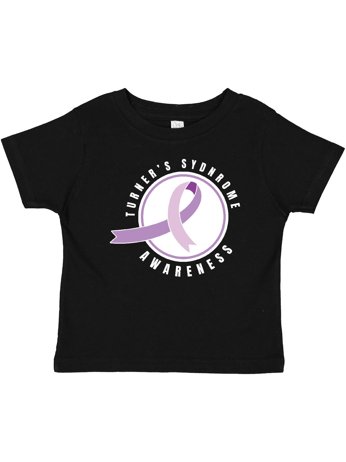Inktastic Turners Syndrome Awareness with Purple Ribbon Badge Boys or Girls Baby T-Shirt ...