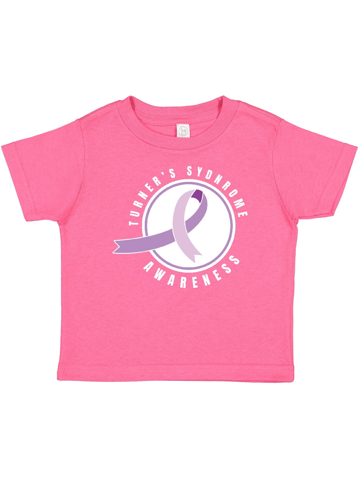 Inktastic Turners Syndrome Awareness with Purple Ribbon Badge Boys or Girls Baby T-Shirt ...