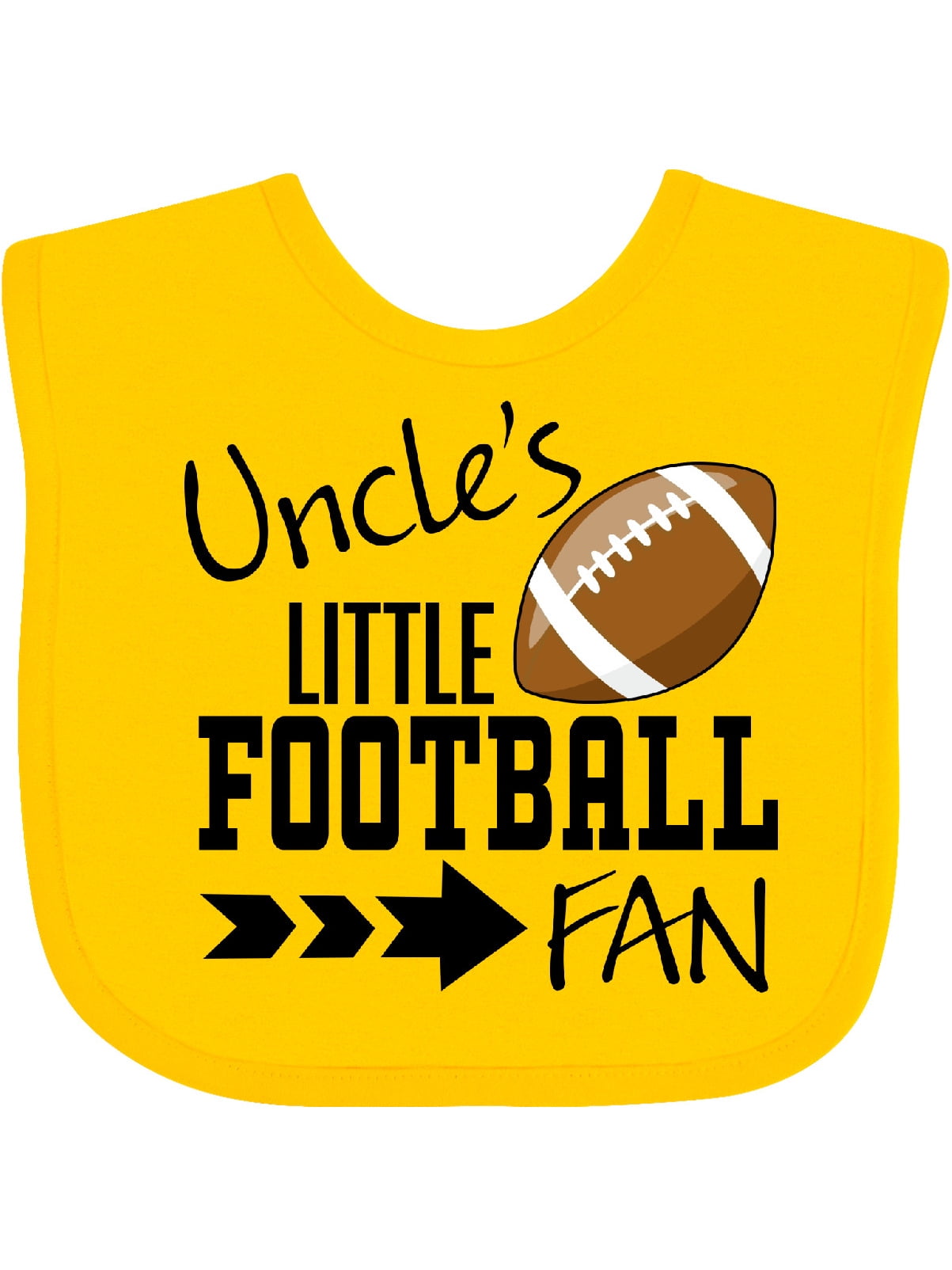 Inktastic Uncle's Little Football Fan Boys or Girls Baby Bib - Walmart.com