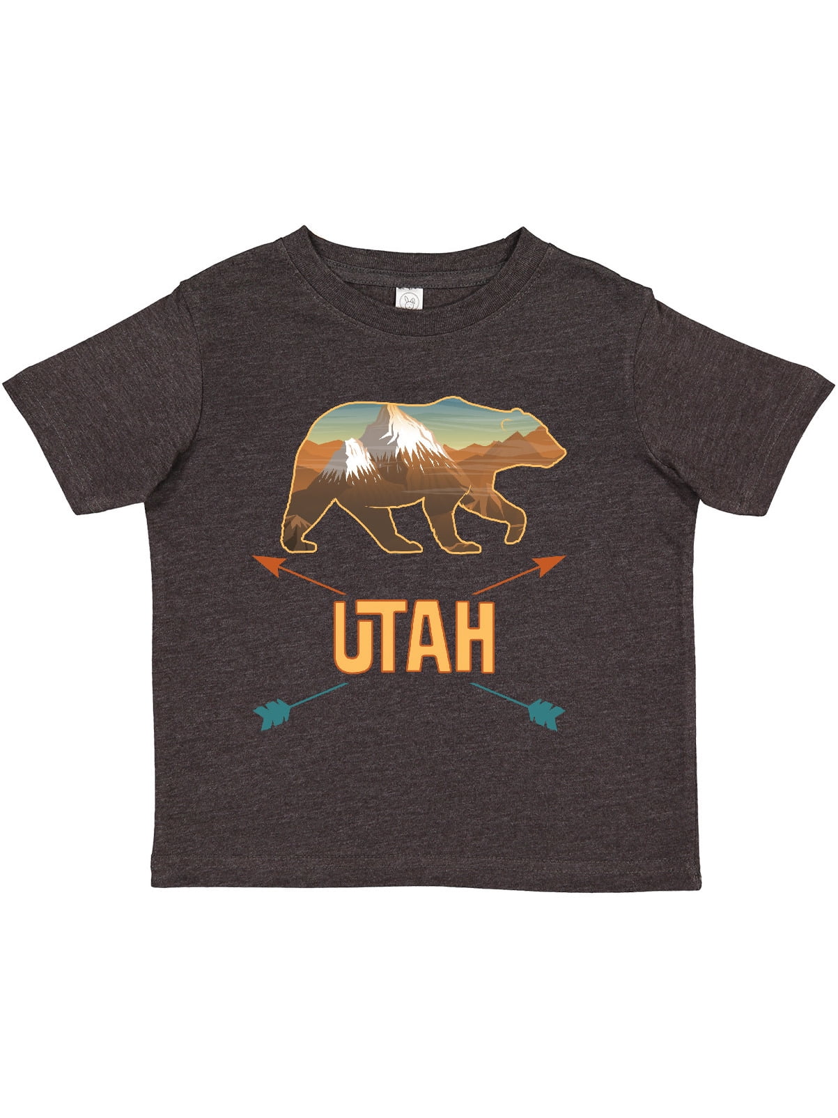 Inktastic Utah Vacation Bear Silhouette Boys or Girls Toddler T-Shirt ...