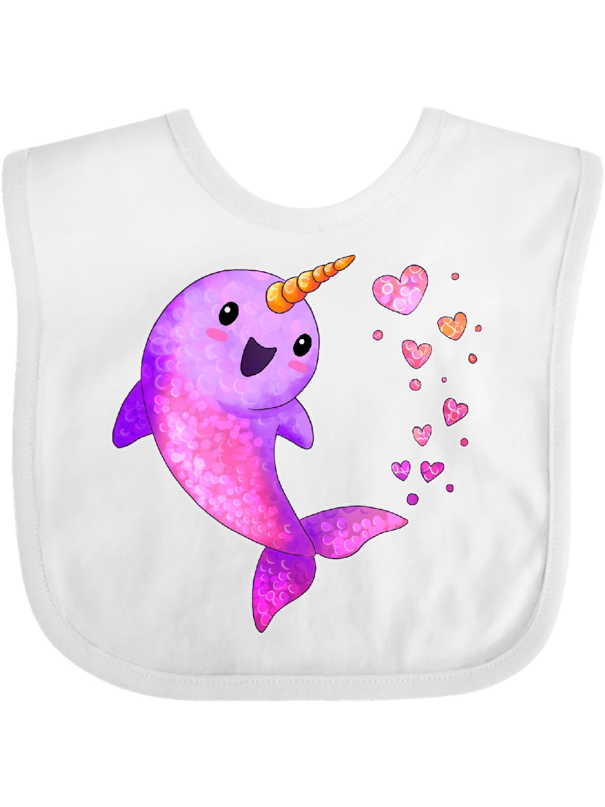 Inktastic Valentine's Day Cute Pink Narwhal with Hearts Boys or Girls ...