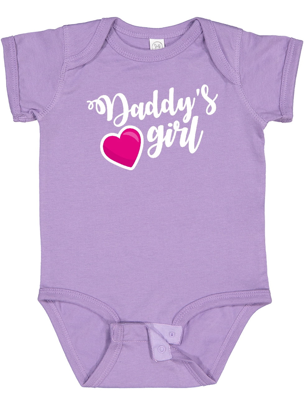 Inktastic Valentine's Day Daddy's Girl with Heart Girls Baby Bodysuit ...