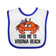 Inktastic Too Cute Crab Boys or Girls Baby Bib - Walmart.com