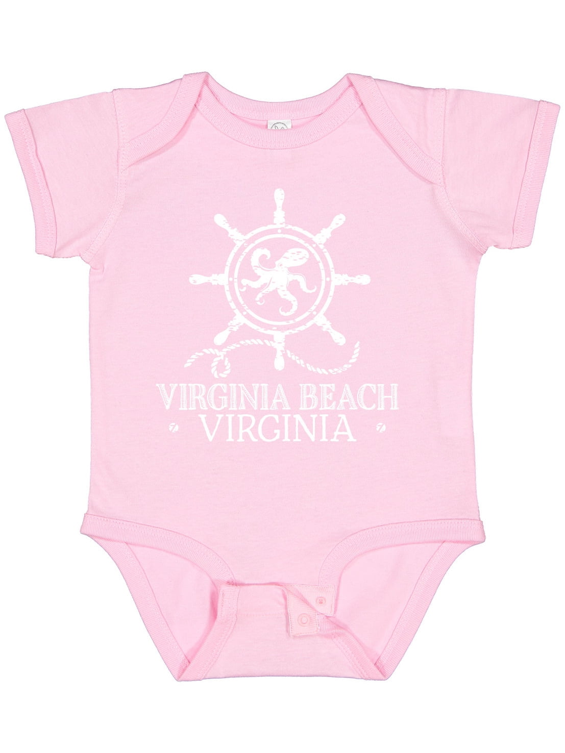 Inktastic Virginia Beach VA Nautical Boys or Girls Baby Bodysuit ...