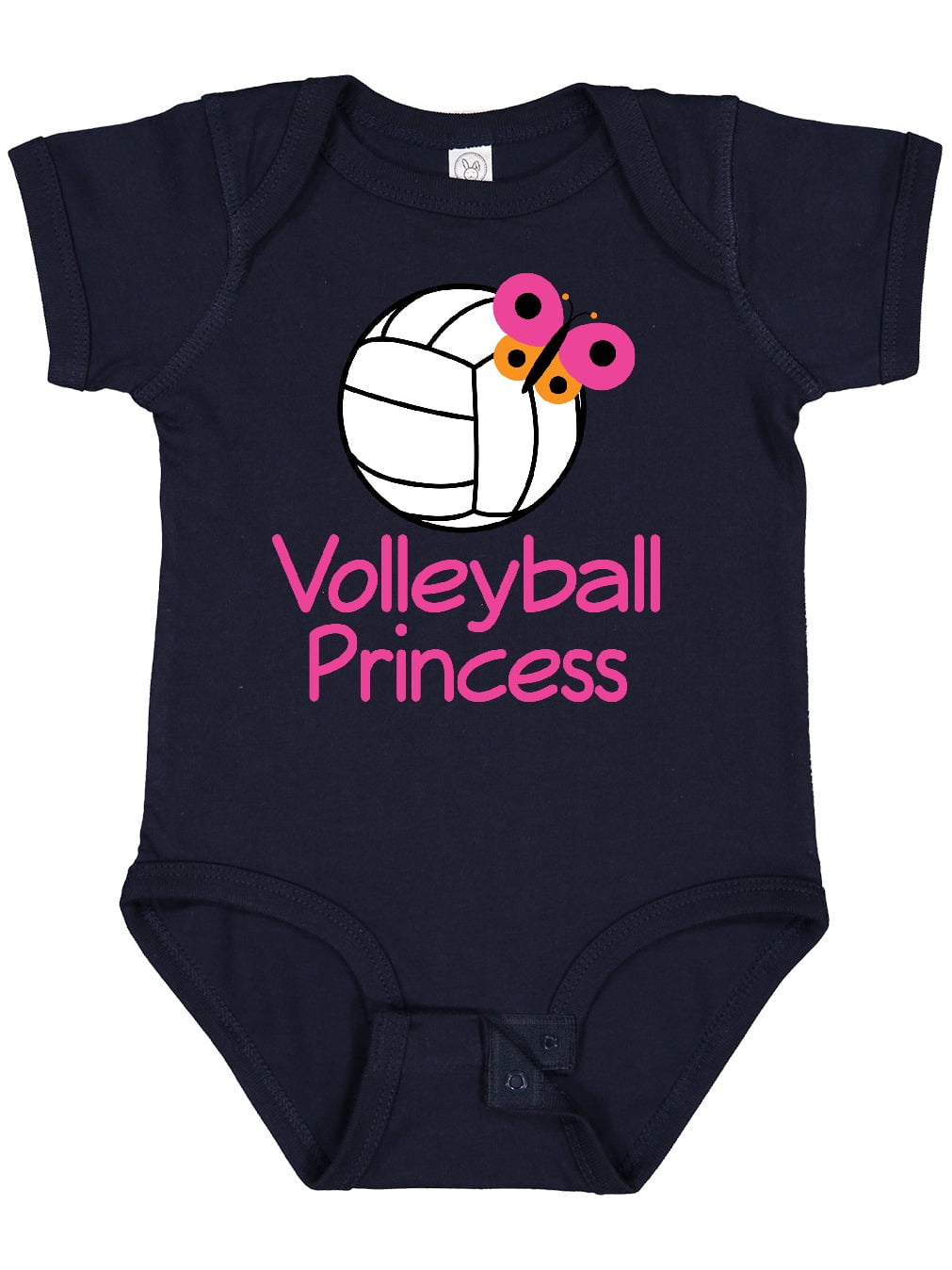 Inktastic Volleyball Butterfly Princess Girls Baby Bodysuit - Walmart.com