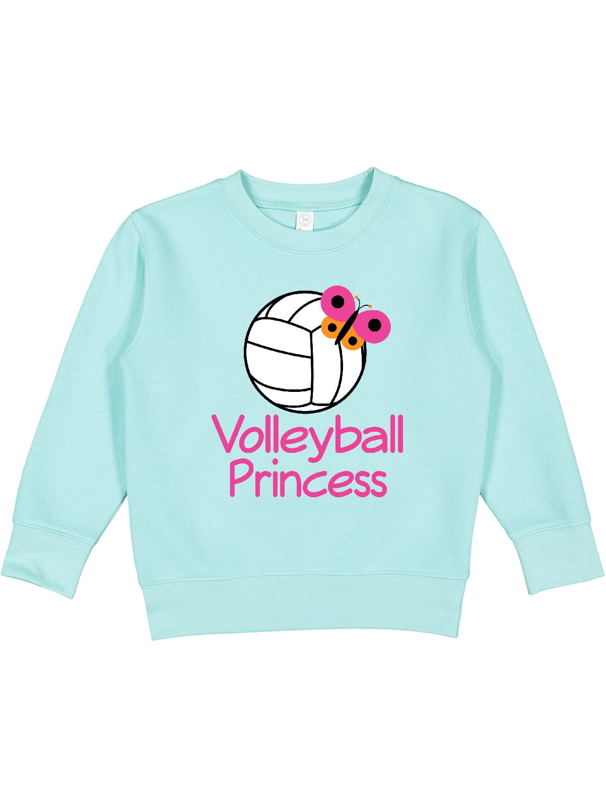 Inktastic Volleyball Butterfly Princess Toddler Sweatshirt - Walmart.com