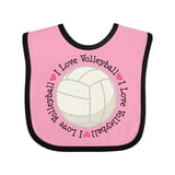 Inktastic Volleyball Gifts for Girls Girls Baby Bib - Walmart.com