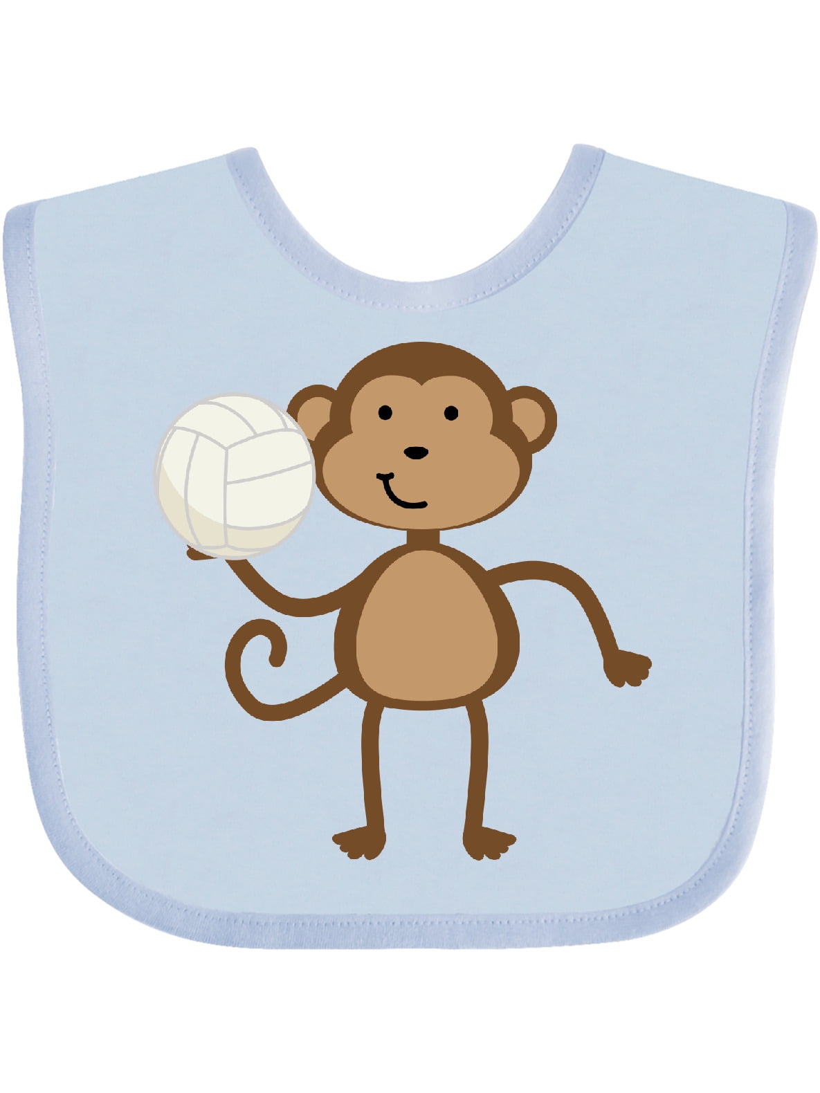 Inktastic Volleyball Monkey Boy Boys Baby Bib - Walmart.com