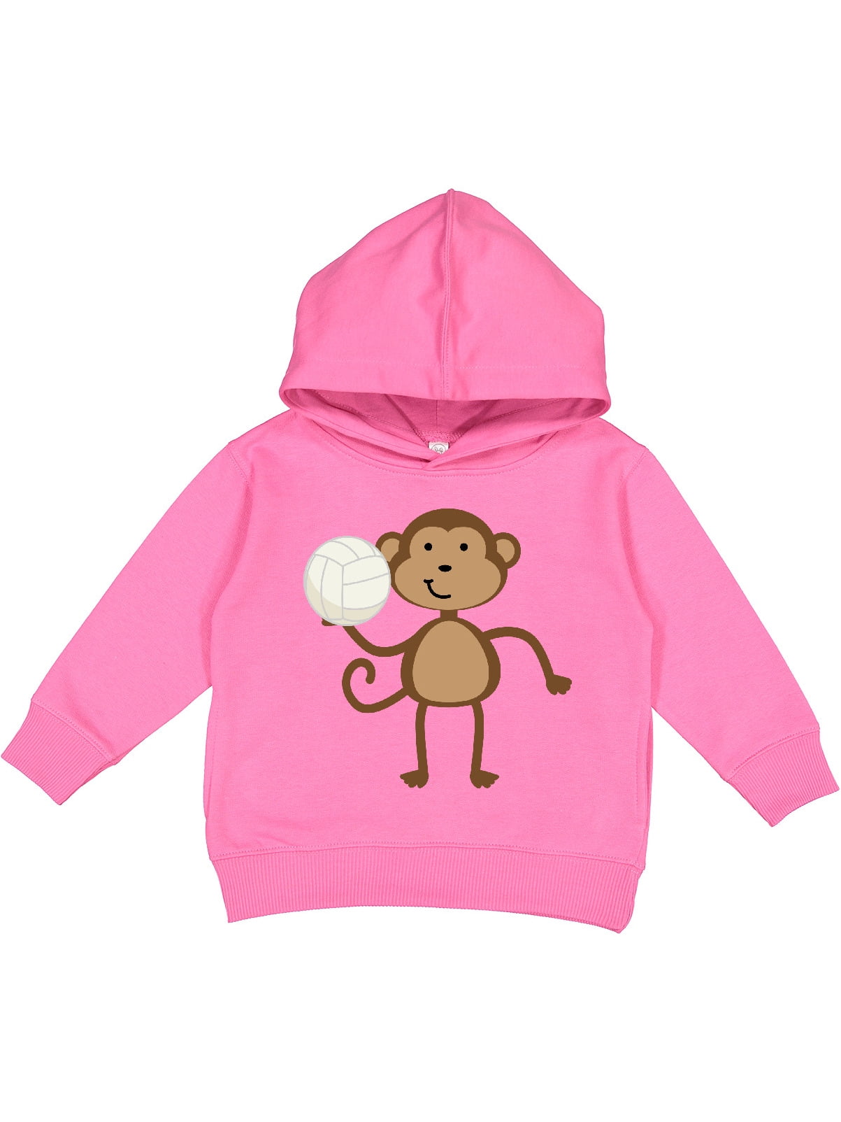 Inktastic Volleyball Monkey Boy Toddler Hoodie - Walmart.com