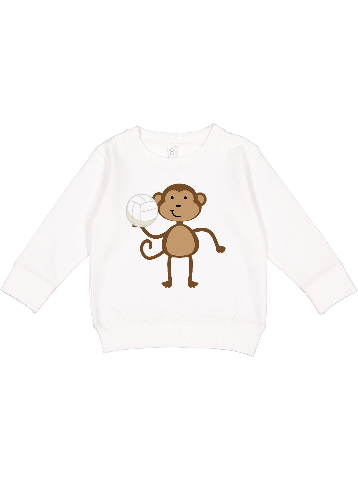 Inktastic Volleyball Monkey Boy Toddler Sweatshirt - Walmart.com