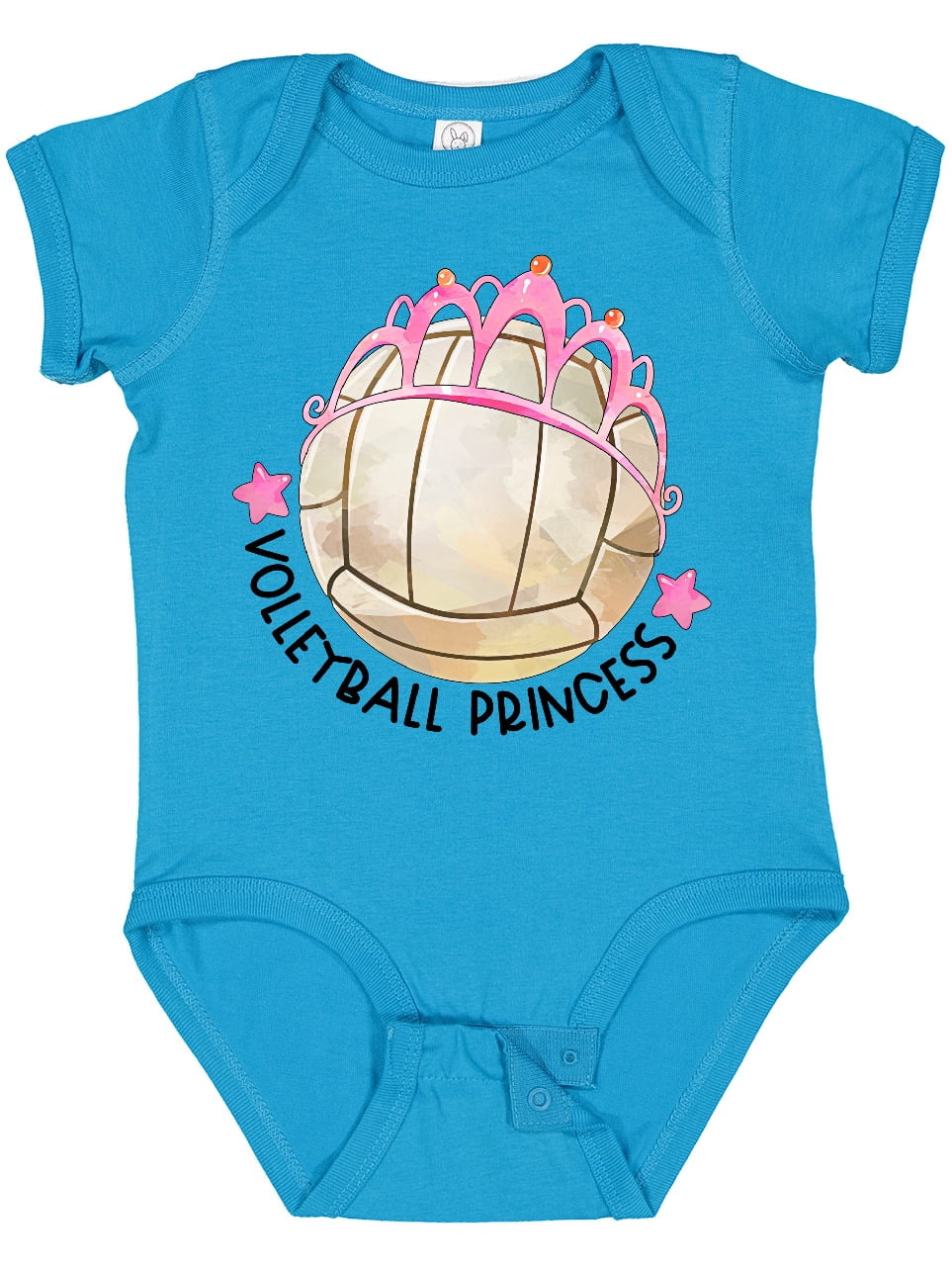 Inktastic Volleyball Princess- Tiara Girls Baby Bodysuit - Walmart.com