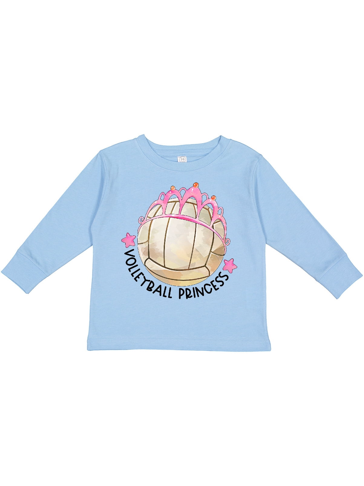 Inktastic Volleyball Princess- Tiara Girls Long Sleeve Toddler T-Shirt ...