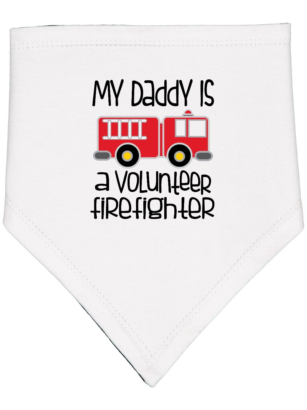 Inktastic Volunteer Firefighter Daddy Baby Bandana Bib - Walmart.com